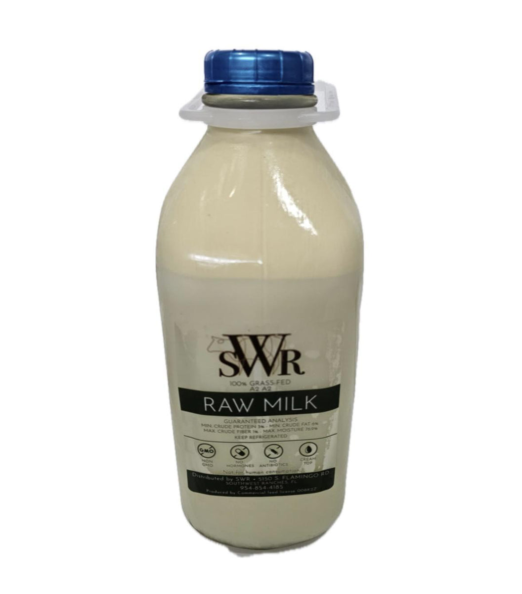 SWR Glass Raw Cow Milk | Half Gallon – Southwest Ranches Farmers Market