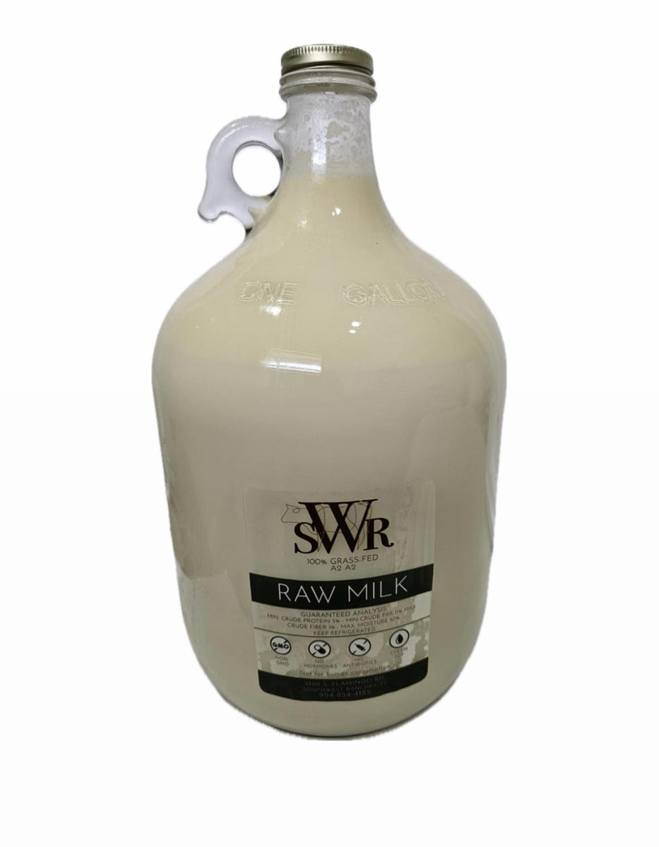 SWR Glass Raw Cow Milk | Gallon – Southwest Ranches Farmers Market