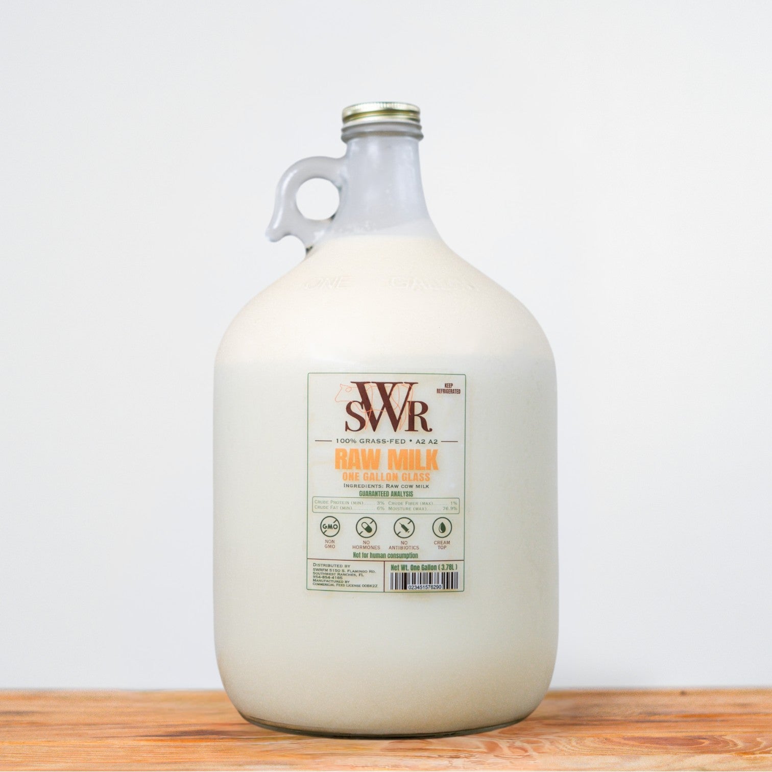 SWR Glass Raw Cow Milk | Gallon – Southwest Ranches Farmers Market