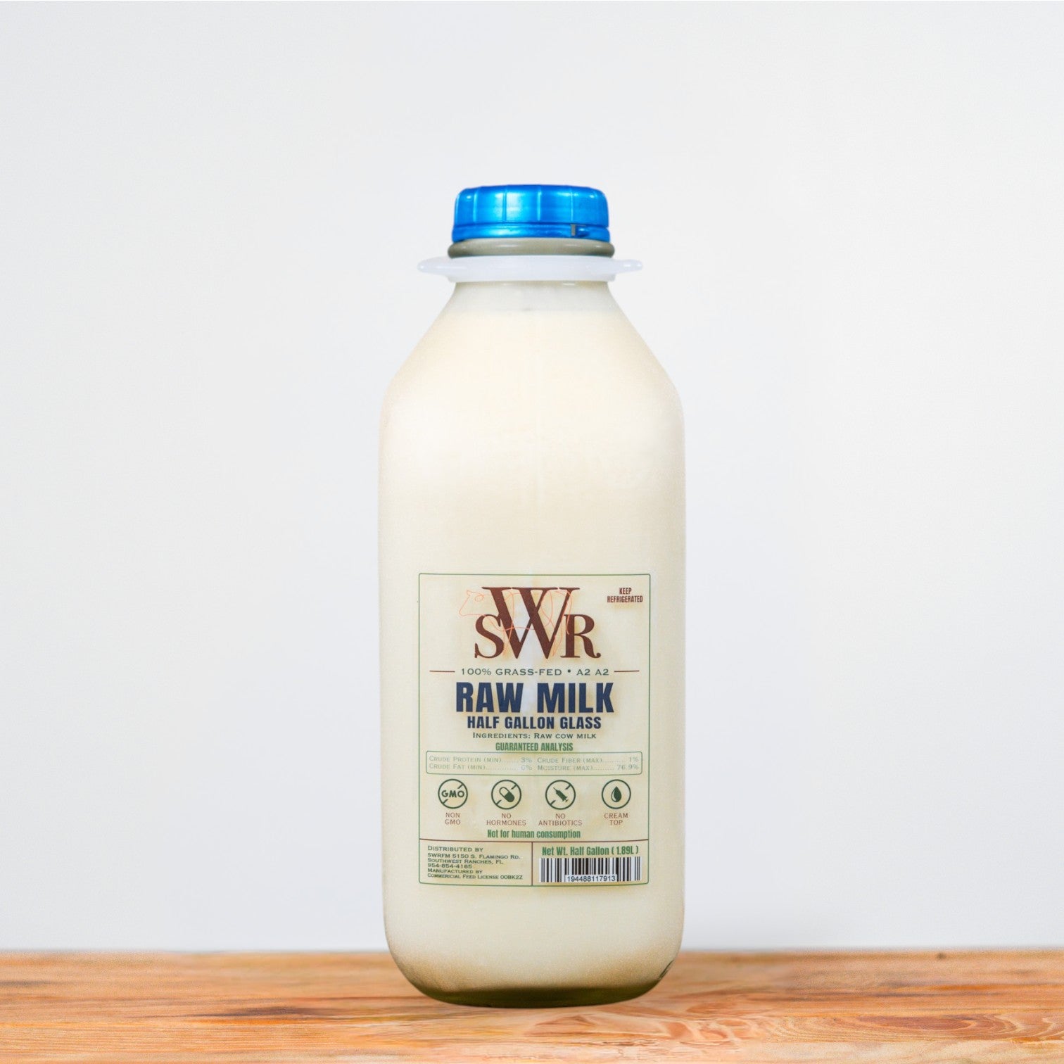SWR Glass Raw Cow Milk | Half Gallon – Southwest Ranches Farmers Market