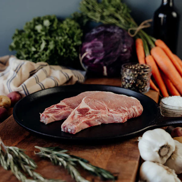 Pasture Raised | Pork Steak Rib BONE-IN – Southwest Ranches Farmers Market