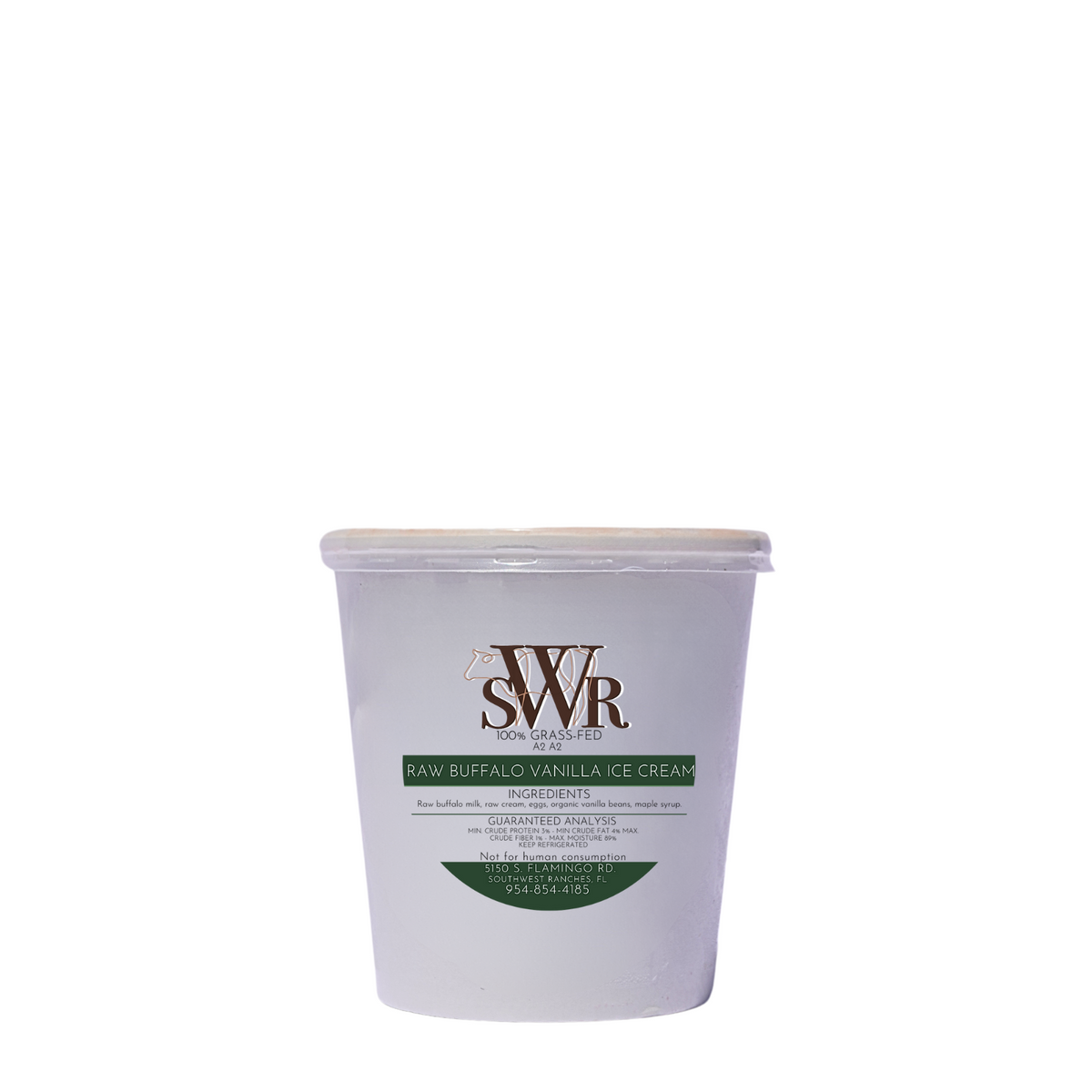 Raw Buffalo Ice Cream Vanilla – Southwest Ranches Farmers Market